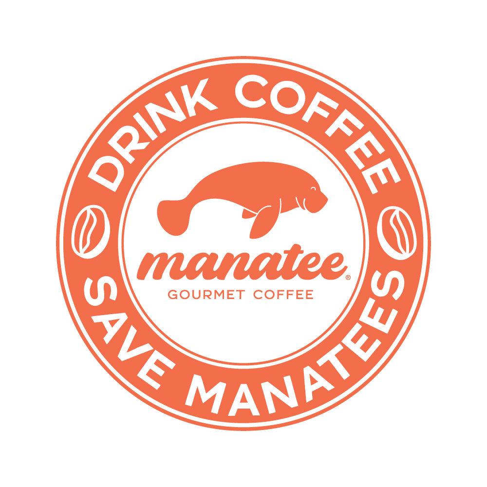 Drink Coffee Save Manatees Sticker | Manatee Coffee